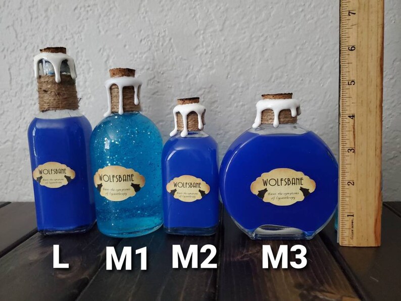 Wolfsbane Potion Werewolf Potion Magic Potion Bottles | Etsy
