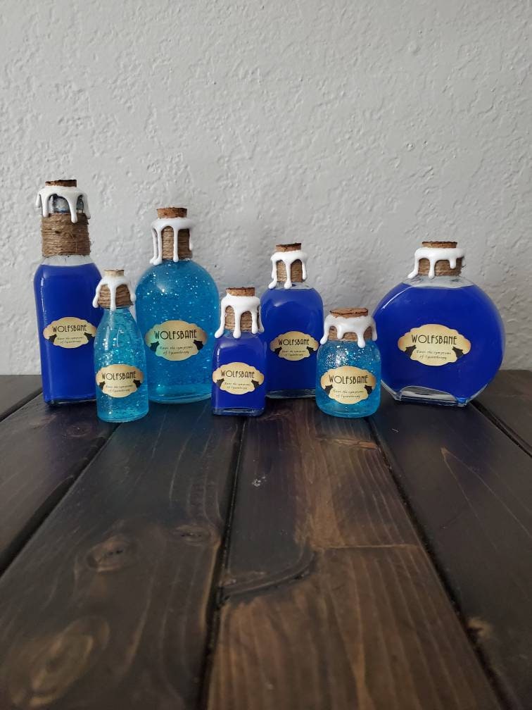 Wolfsbane Potion, Werewolf Potion, Magic Potion Bottles, Wizard Potions ...