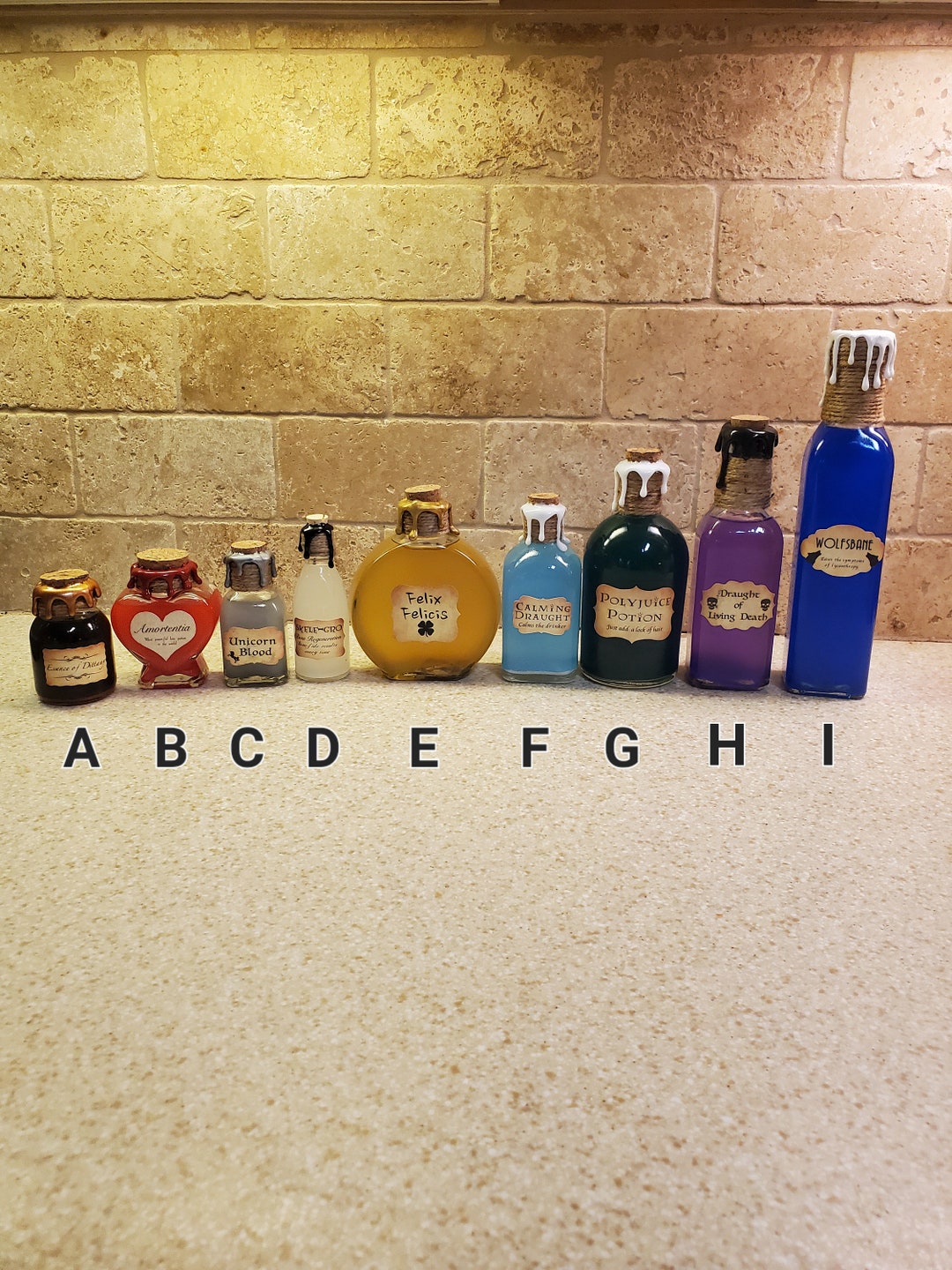 Color Changing Magic Potions: Apothecary Bookshelf Decoration - Etsy