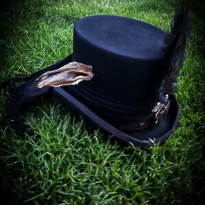 1 Taxidermy Rabbit Ears Black Top Hat Size 59cm - Etsy
