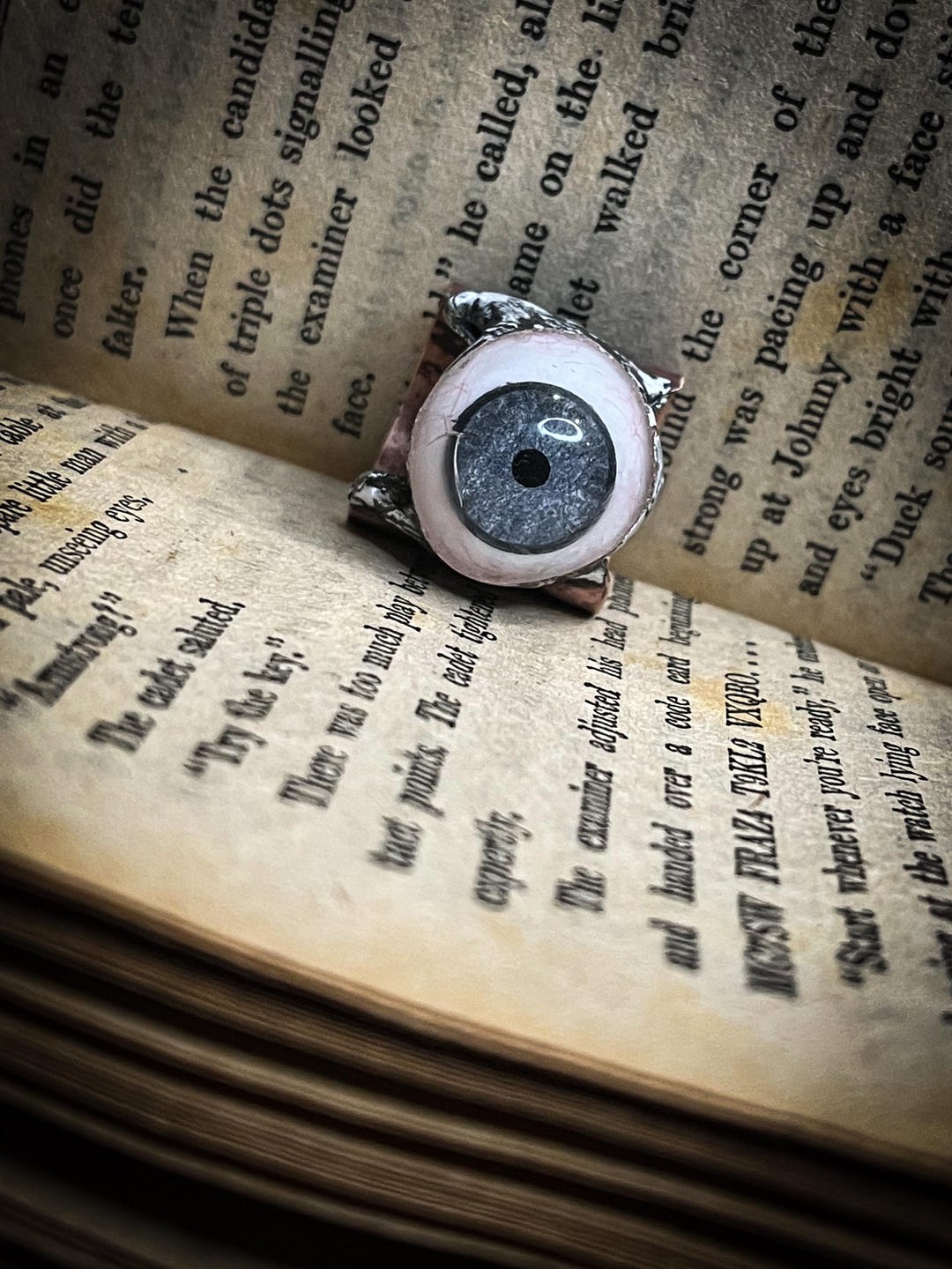 Made to Order Evil Eye Spooky Prosthetic Statement Soldered Salvaged ...