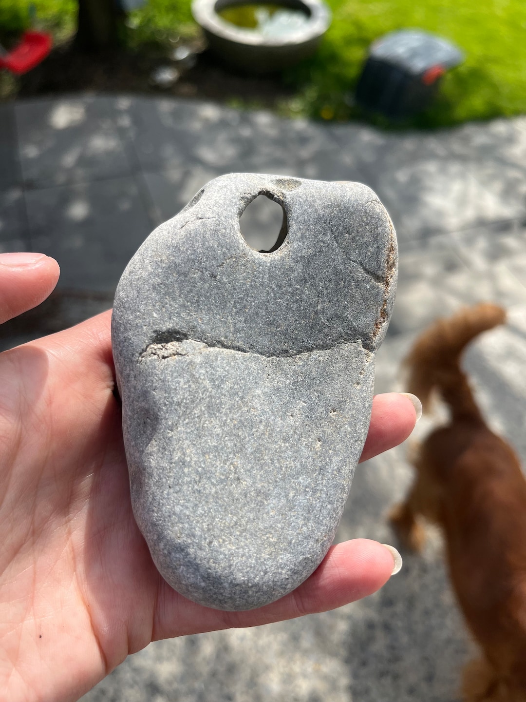 Large Magical Ancient Irish Hag Stone Powerful Protection Witch Pagan ...