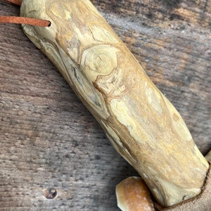 Deer Toe Hoof Shamanic Native Spiritual Rattle on a Coffee Tree Wood ...