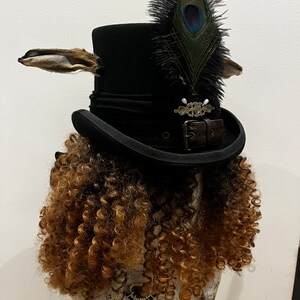 1 Taxidermy Rabbit Ears Black Top Hat Size 59cm - Etsy