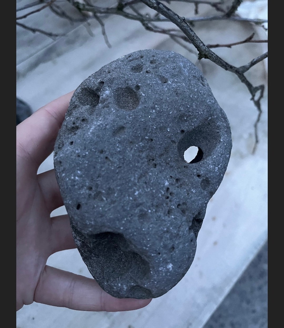 Large Magical Ancient Irish Hag Stone Powerful Protection Witch Pagan ...