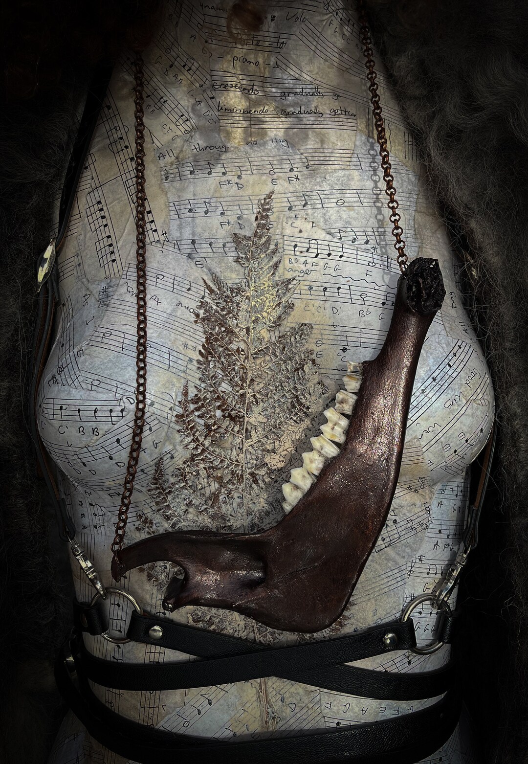 Made to Order Copper Chain Wild Deer Jaw Viking Amulet Talisman ...