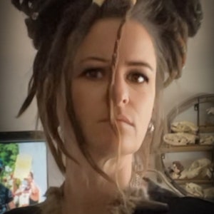 Flidais Deer Antler Tines Tips and Real Rabbit Fur Necklace Celtic ...