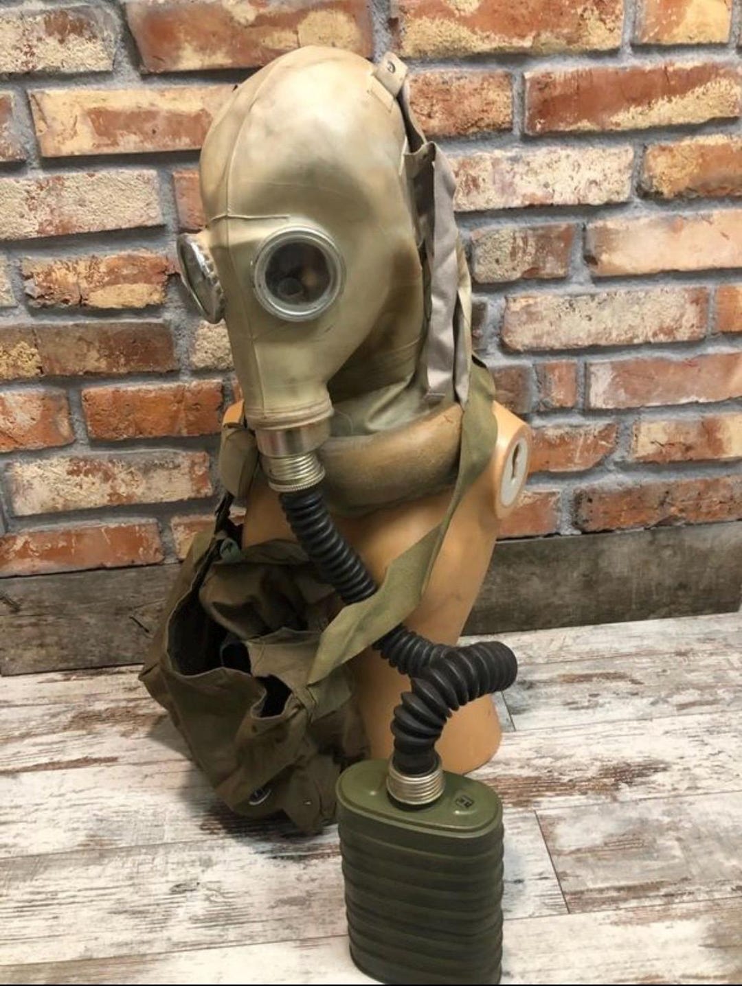 Vintage Gas Mask Cold War Soviet Russian Military GP-5 Genuine Surplus ...