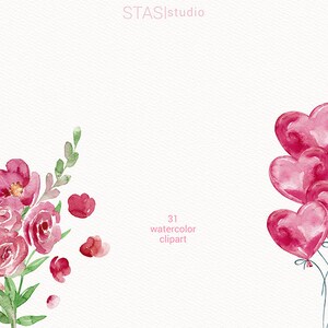 Watercolor Valentines Clipart Love Background Romantic Couple ...