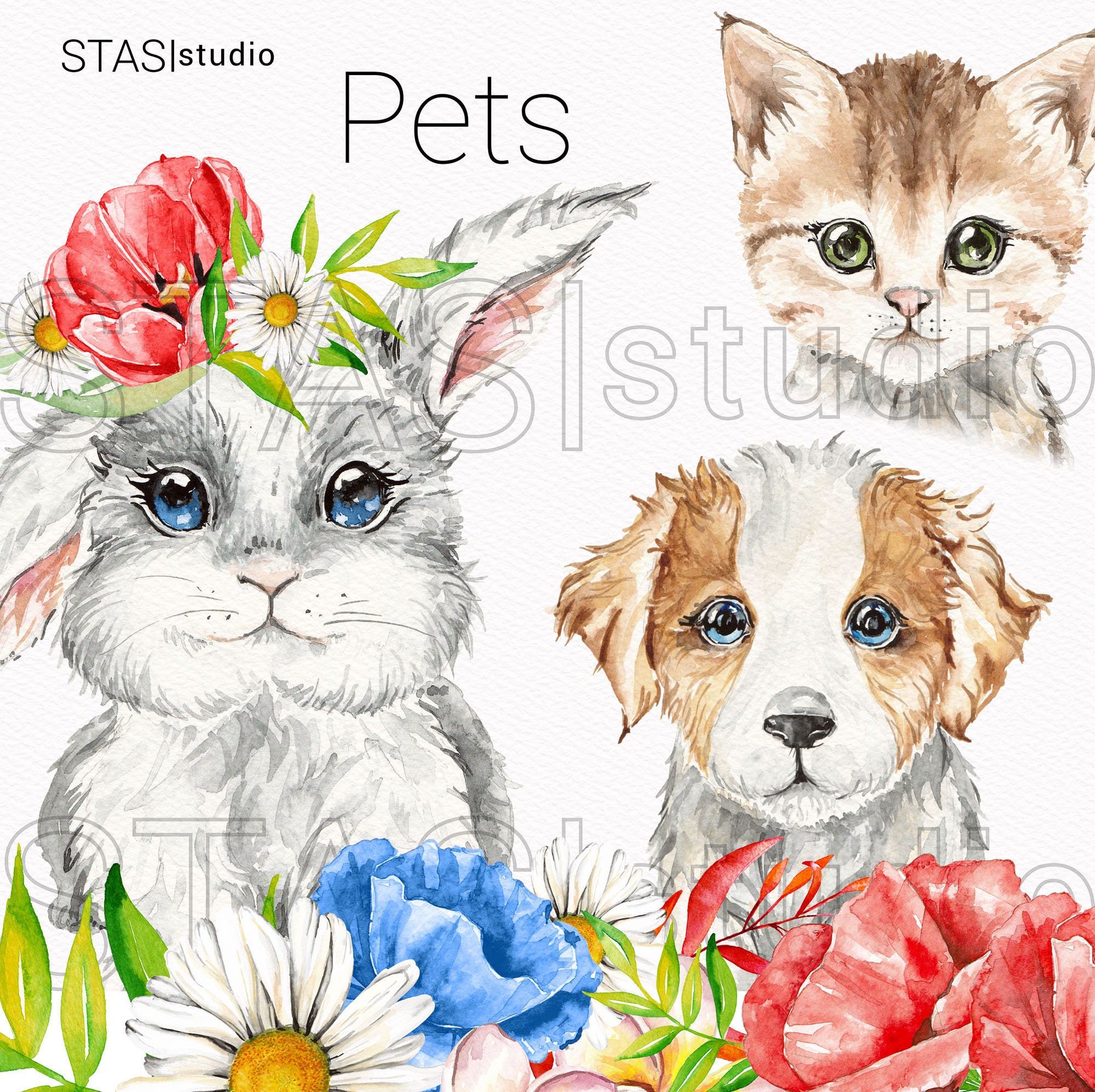 Cute Baby Puppies And Kittens And Bunnies