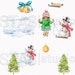Winter Fun Watercolor Clipart Set Christmas Clipart Little - Etsy