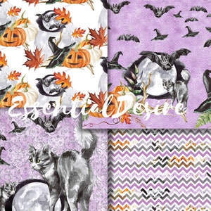 Watercolor Halloween, Watercolor Paper, Seamless Patterns, Scrapbook ...