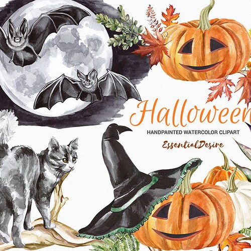 Seamless Orange Gothic Digital Paper Skull Damask Halloween | Etsy