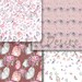 Butterfly Scrapbook Paper, Floral Designer Paper Seamless Patterns ...