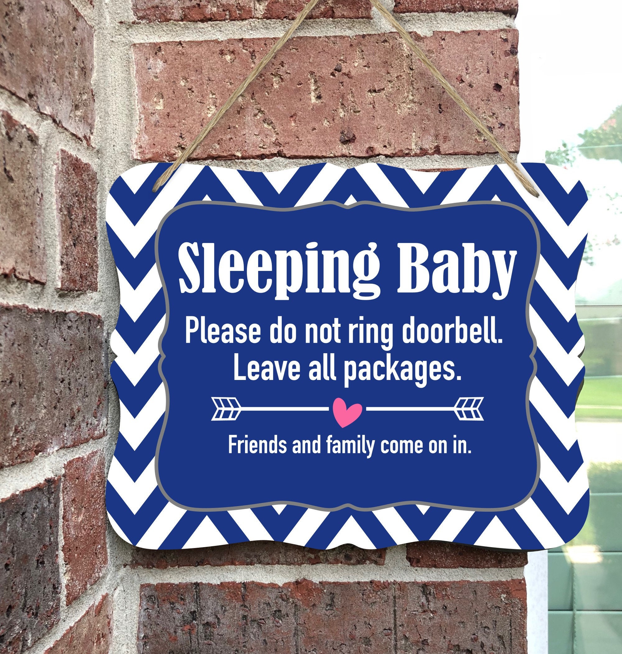 Home Décor Baby doorbell sign cloud baby sign baby sleeping sign Do not ...