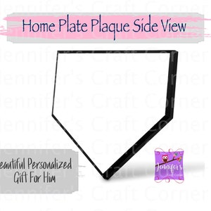 Custom Baseball Plaque Personalized Home Plate Sign Thank | Etsy