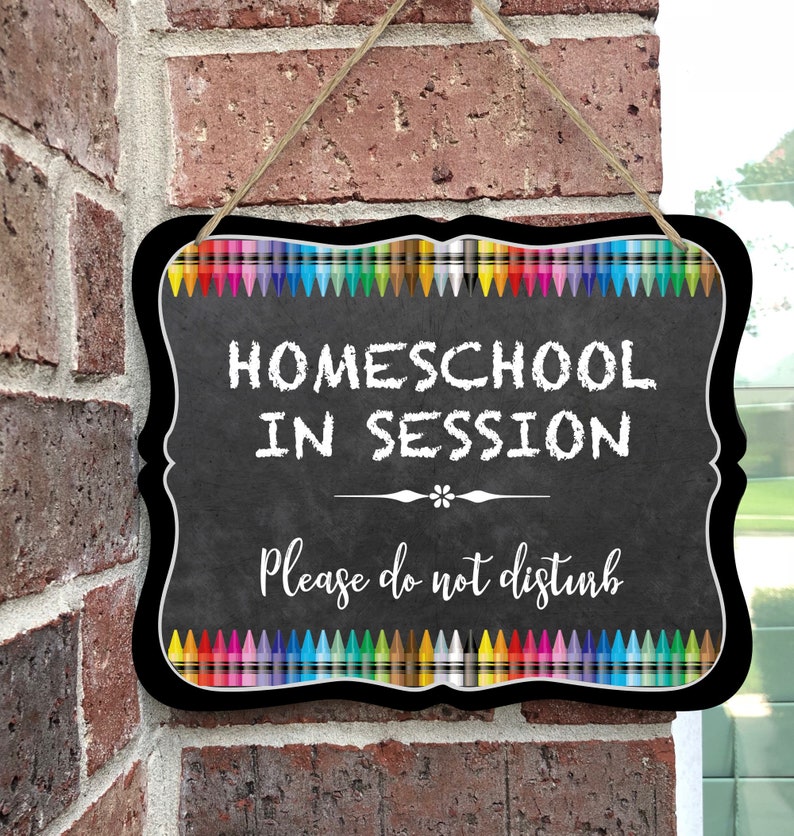Homeschool Sign, Homeschool in Session, Do Not Knock or Ring Doorbell ...