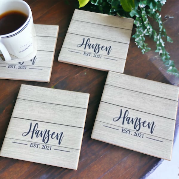 Name Coasters for Wedding Gifts - 60+ Gift Ideas for 2024
