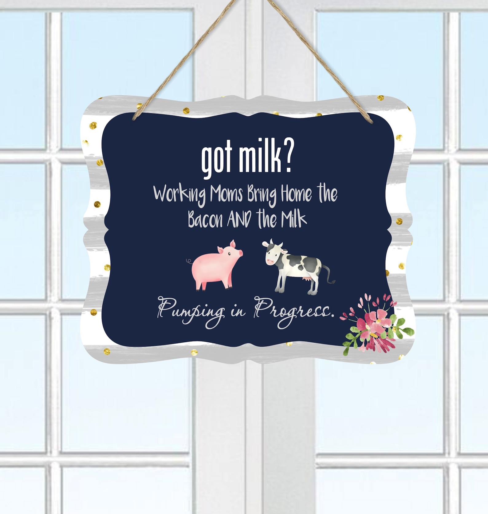 Breastfeeding Sign for Door, Sign for Nursing Mom, Gift for New Mother ...