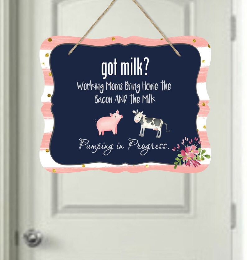 Breastfeeding Sign for Door Sign for Nursing Mom Gift for | Etsy