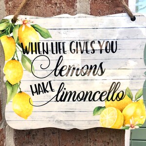 Lemon Kitchen Sign, Lemon Decor, When Life Gives You Lemons Make ...