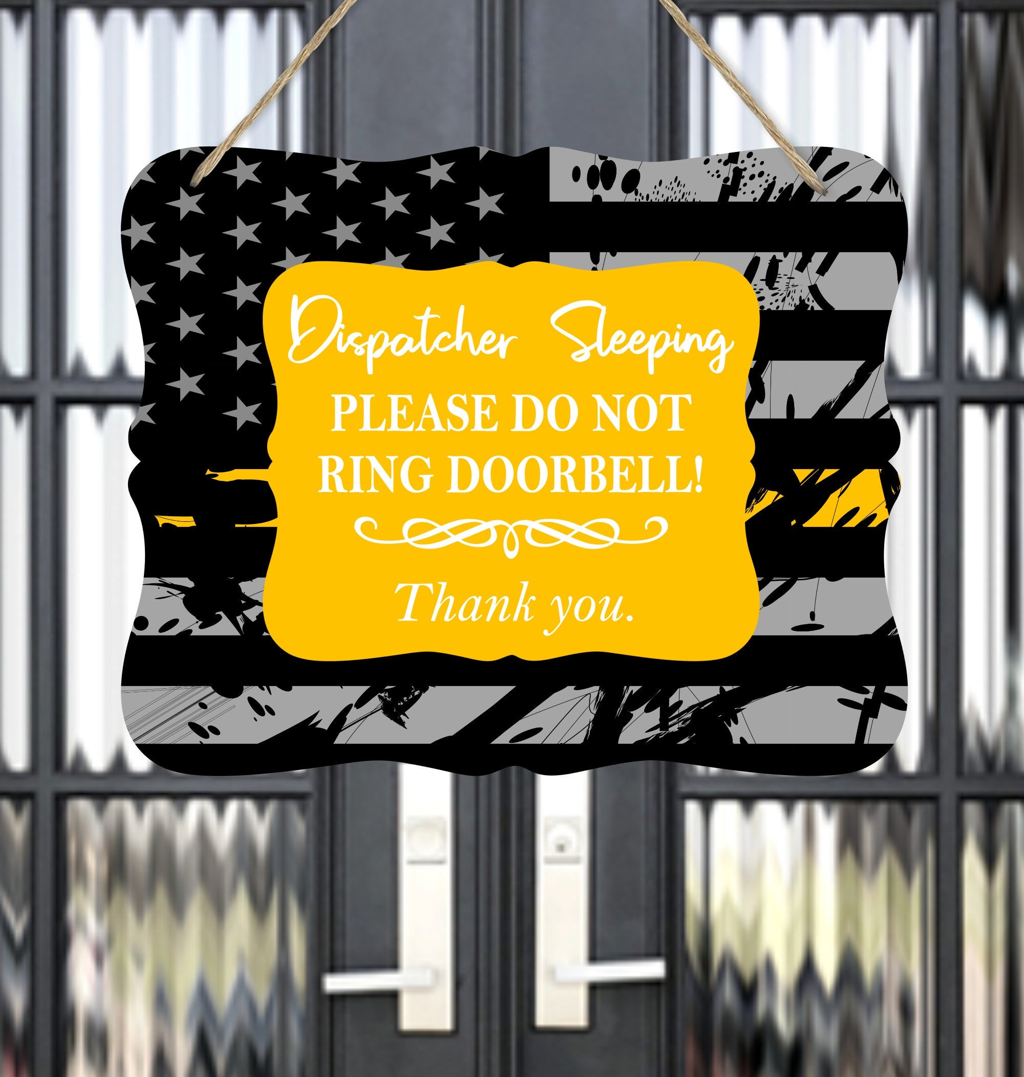 Door Sign for Dispatcher Sleeping First Responder Night - Etsy