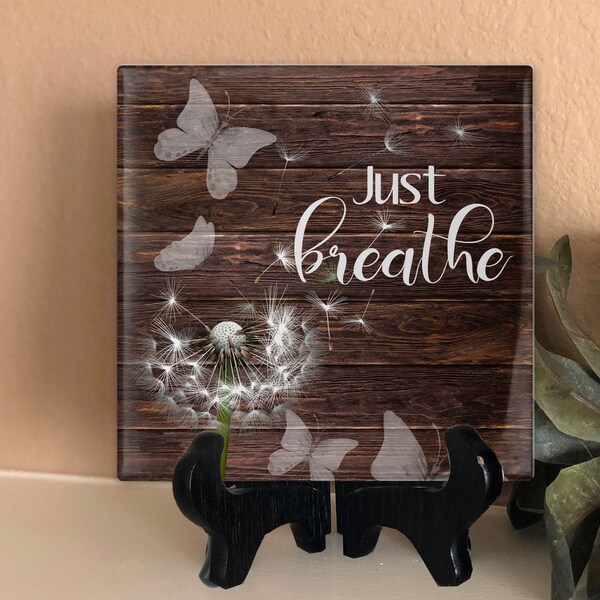 Just Breathe Sign - Etsy