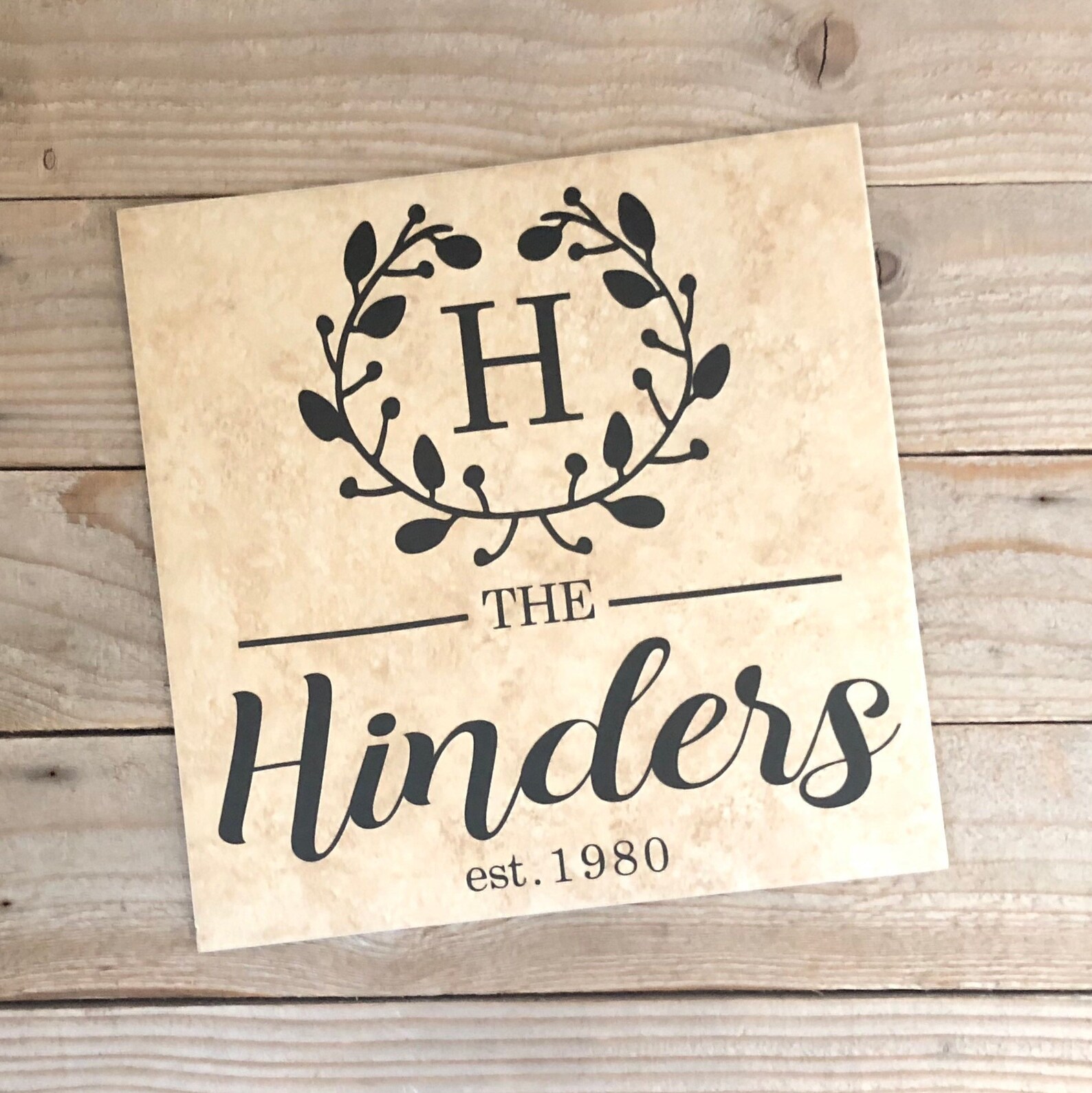 Monogrammed Tile Personalized Tile Name Tile Wedding Gift - Etsy