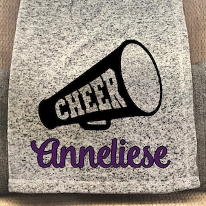 Personalized Cheer Throw Blanket, Birthday Cheer Gift, Cheerleader ...