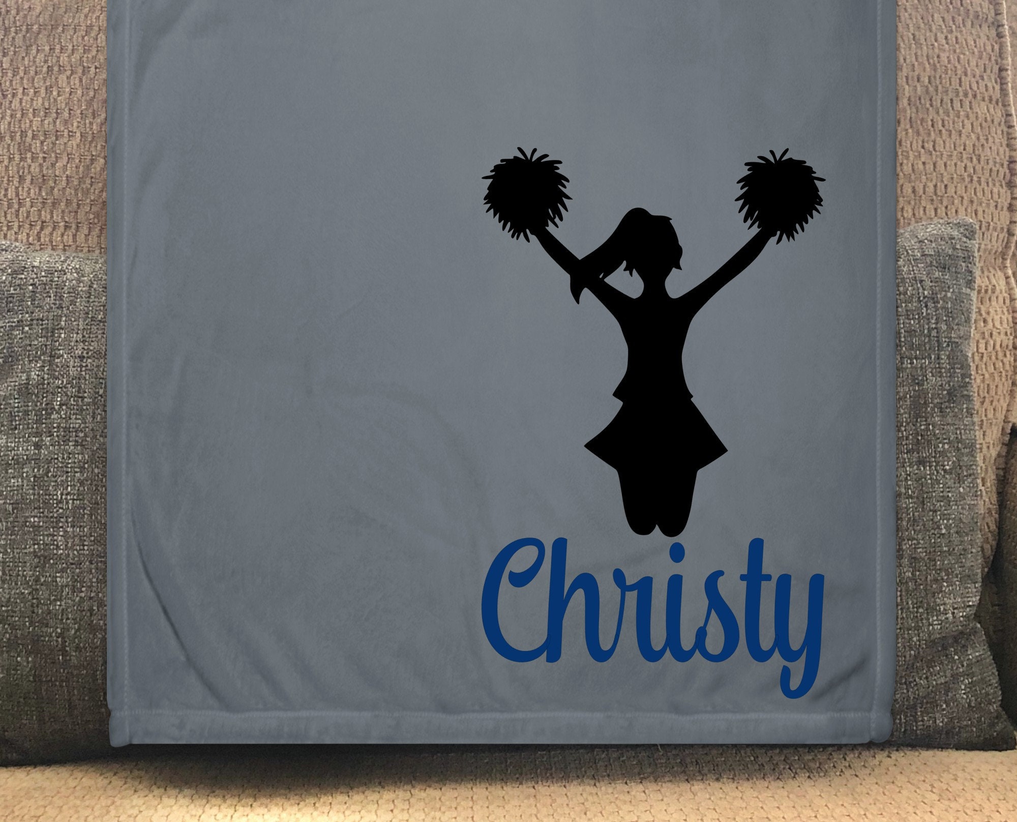 Personalized Cheer Throw Blanket Birthday Gift Idea Cheer | Etsy
