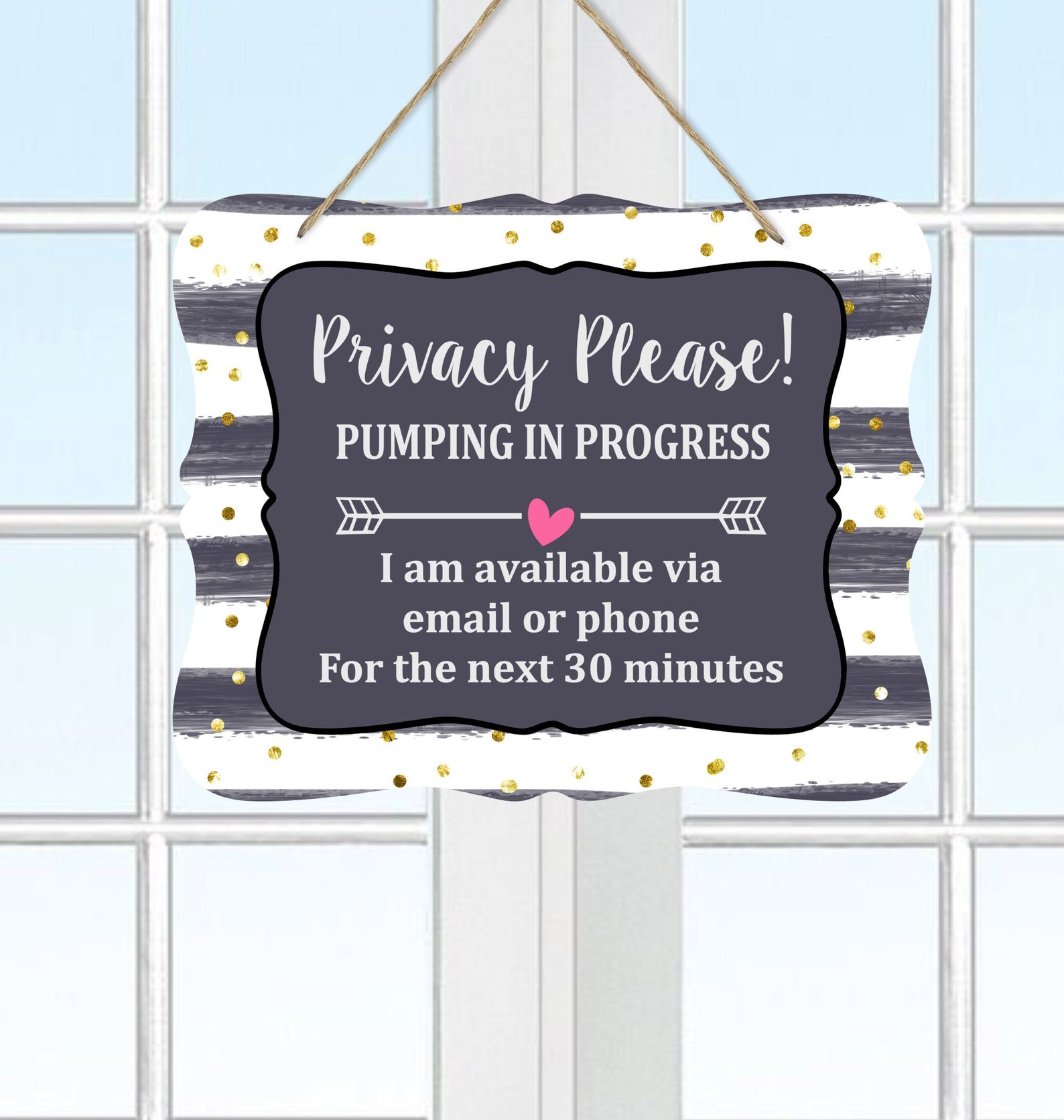 Breastfeeding Sign for Door, Sign for Nursing Mom, Gift for New Mother ...
