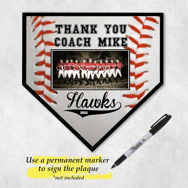Baseball Coach Thank You Plaque - Etsy