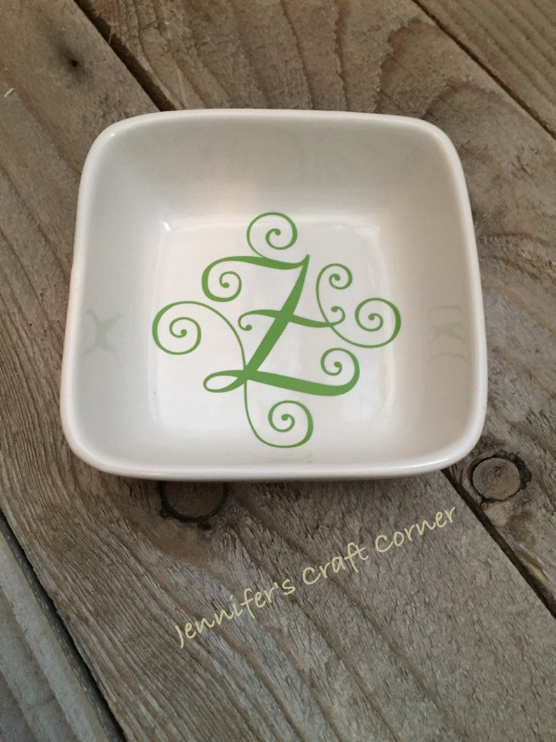 Monogrammed Jewelry Dish Ring Dish Personalized Ring Dish - Etsy