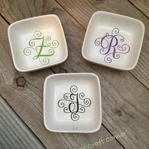 Monogrammed Jewelry Dish Ring Dish Personalized Ring Dish - Etsy