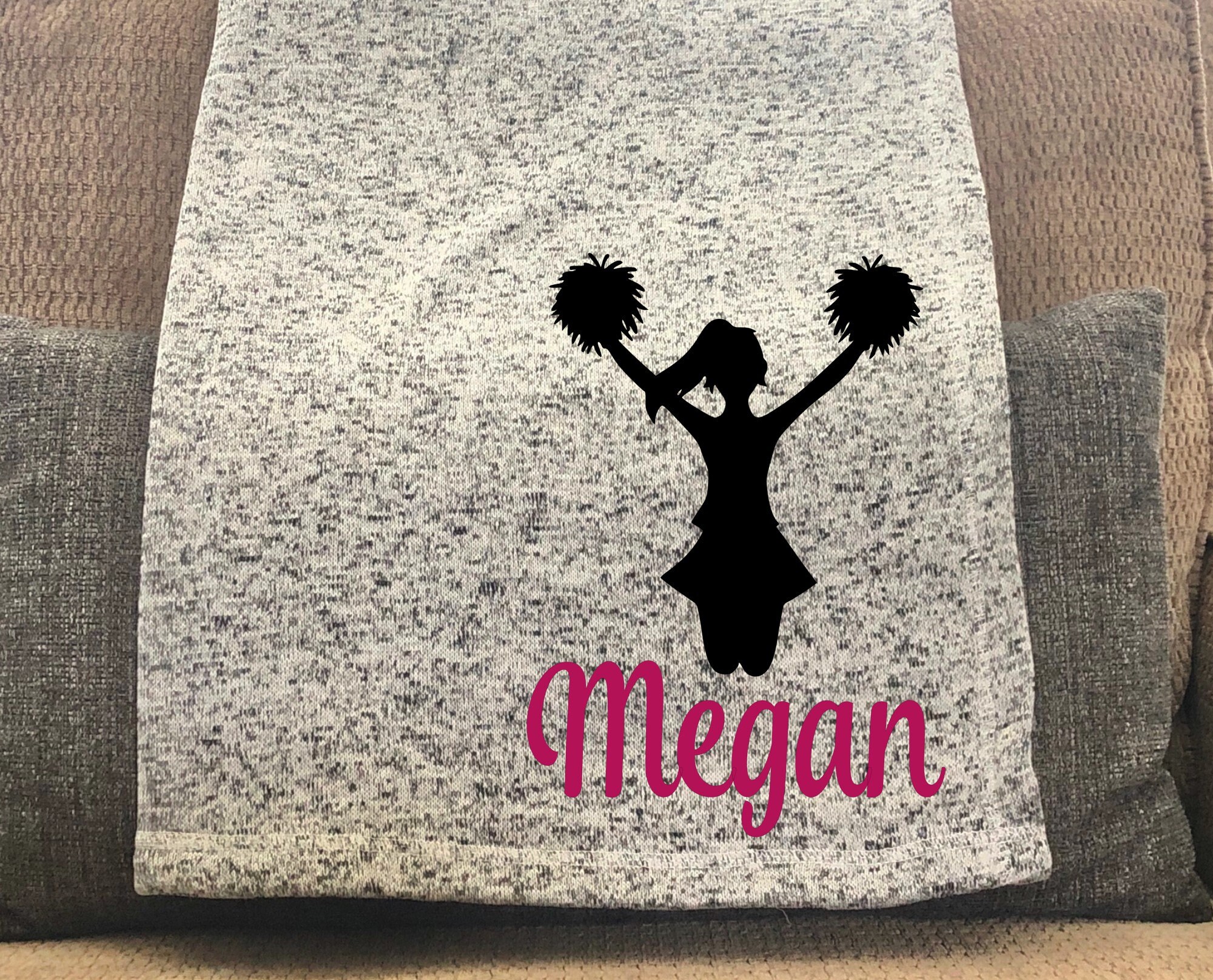 Personalized Cheer Throw Blanket Birthday Gift Idea Cheer - Etsy