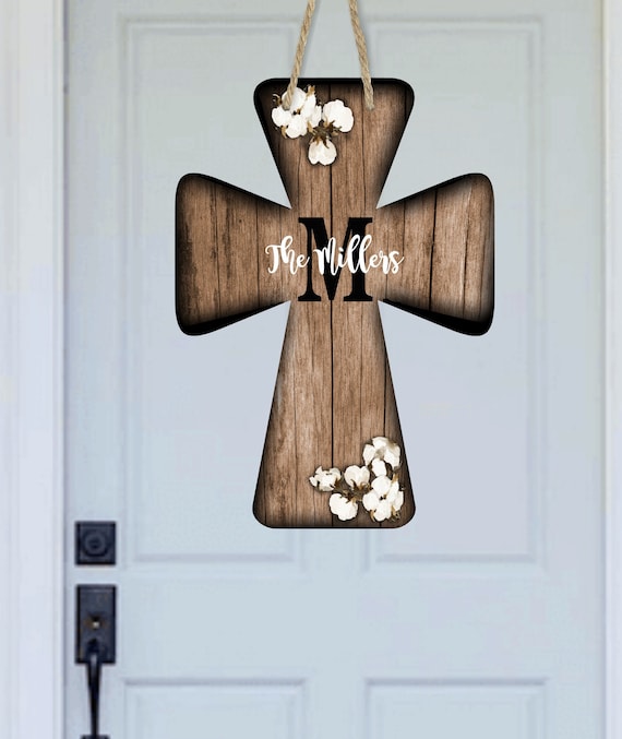 Personalized Farmhouse Cross Wall Cross Decor Cross Door - Etsy