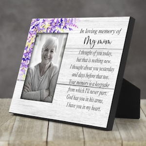 Personalized Memorial Photo Frame, Funeral Gift, Memorial for Loved One ...