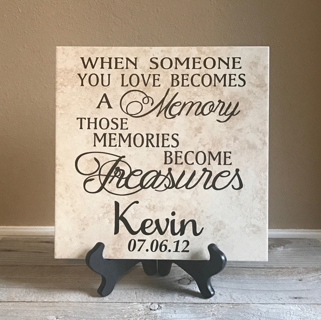 Remembrance Gift Remembrance Tile Remembrance Sign - Etsy
