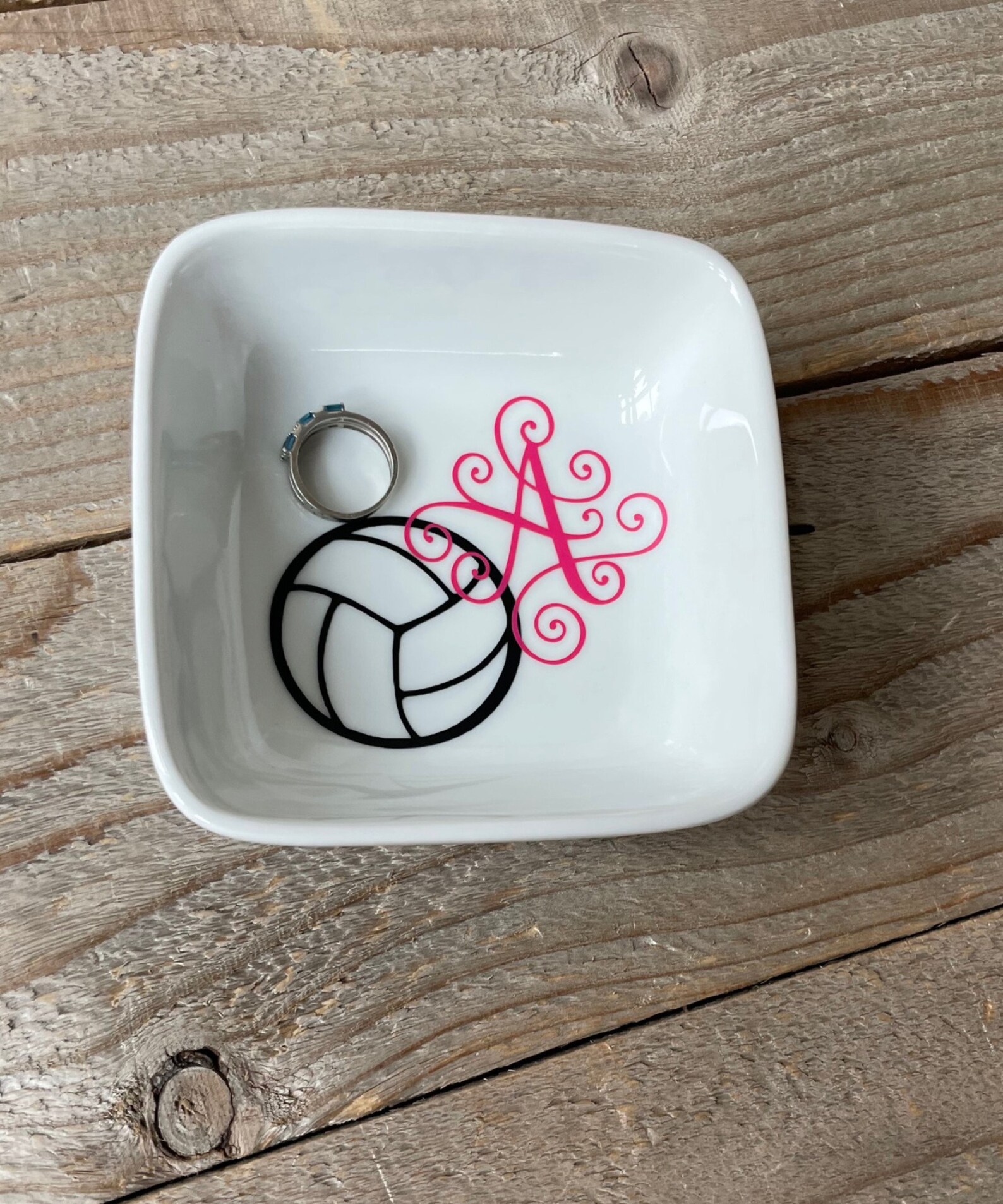 Monogrammed Jewelry Dish Ring Dish Personalized Ring Dish - Etsy