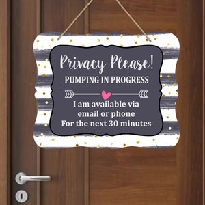 Breastfeeding Sign for Door, Sign for Nursing Mom, Gift for New Mother ...