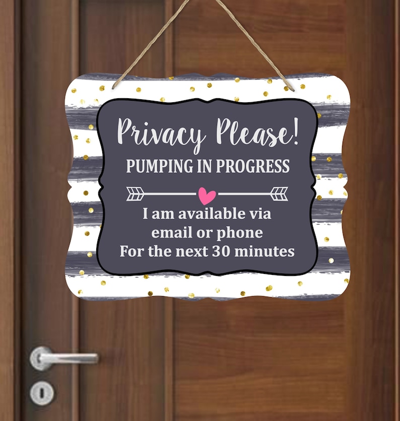 Breastfeeding Sign for Door, Sign for Nursing Mom, Gift for New Mother ...