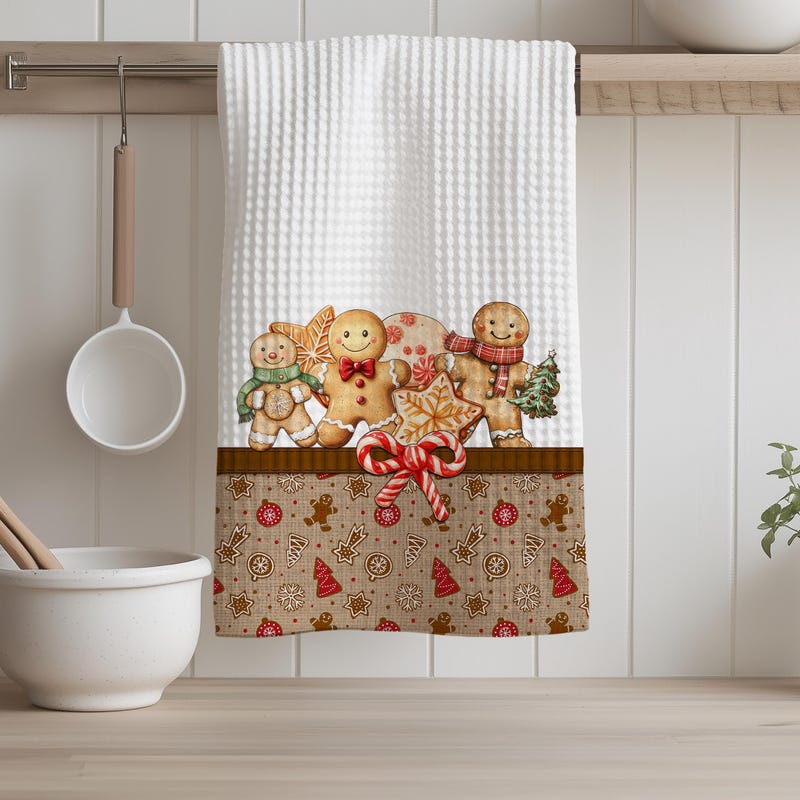 Gingerbread Kitchen Towel - Etsy