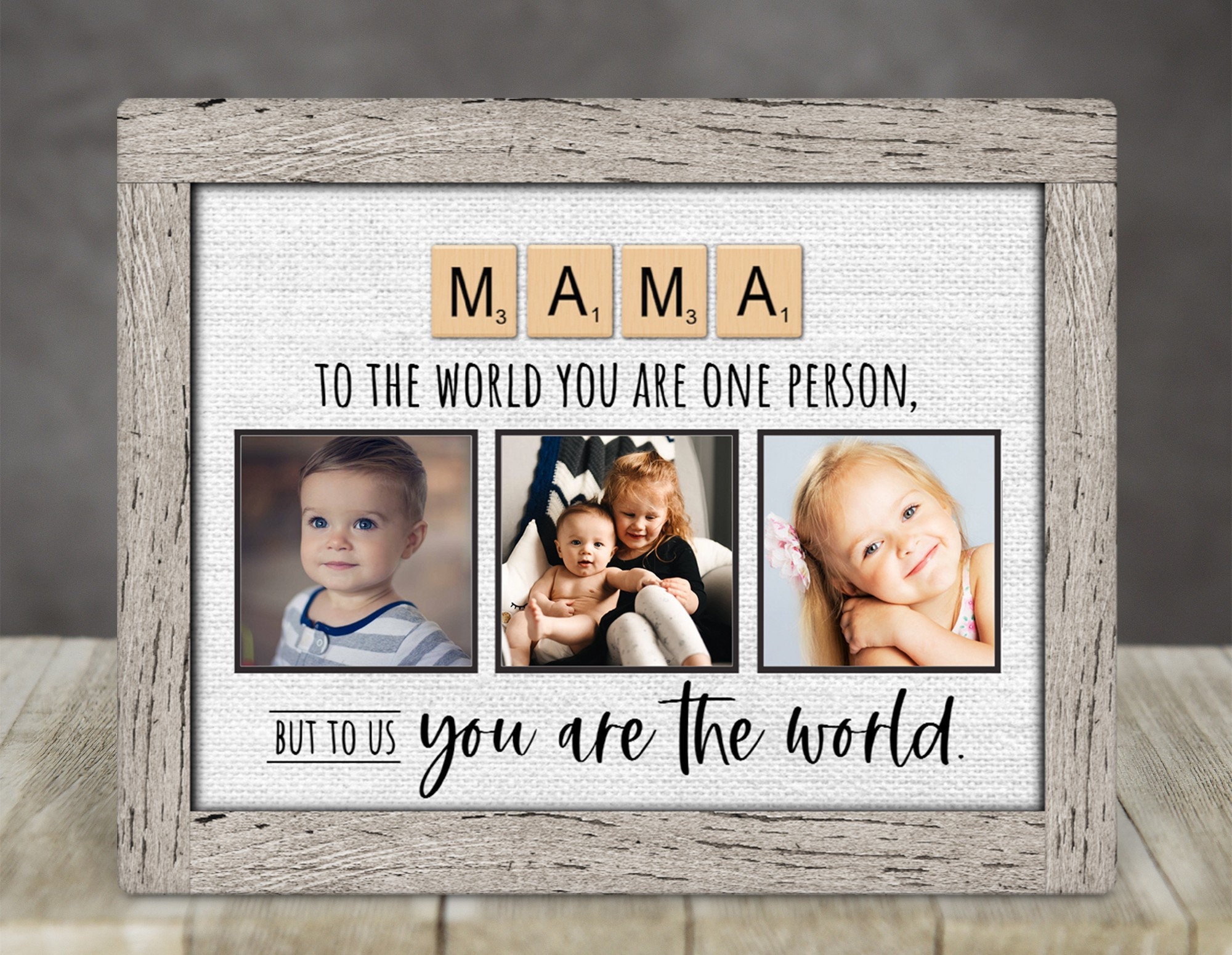 Mama Photo Frame Scrabble Tile Picture Frame Gift for Mama - Etsy