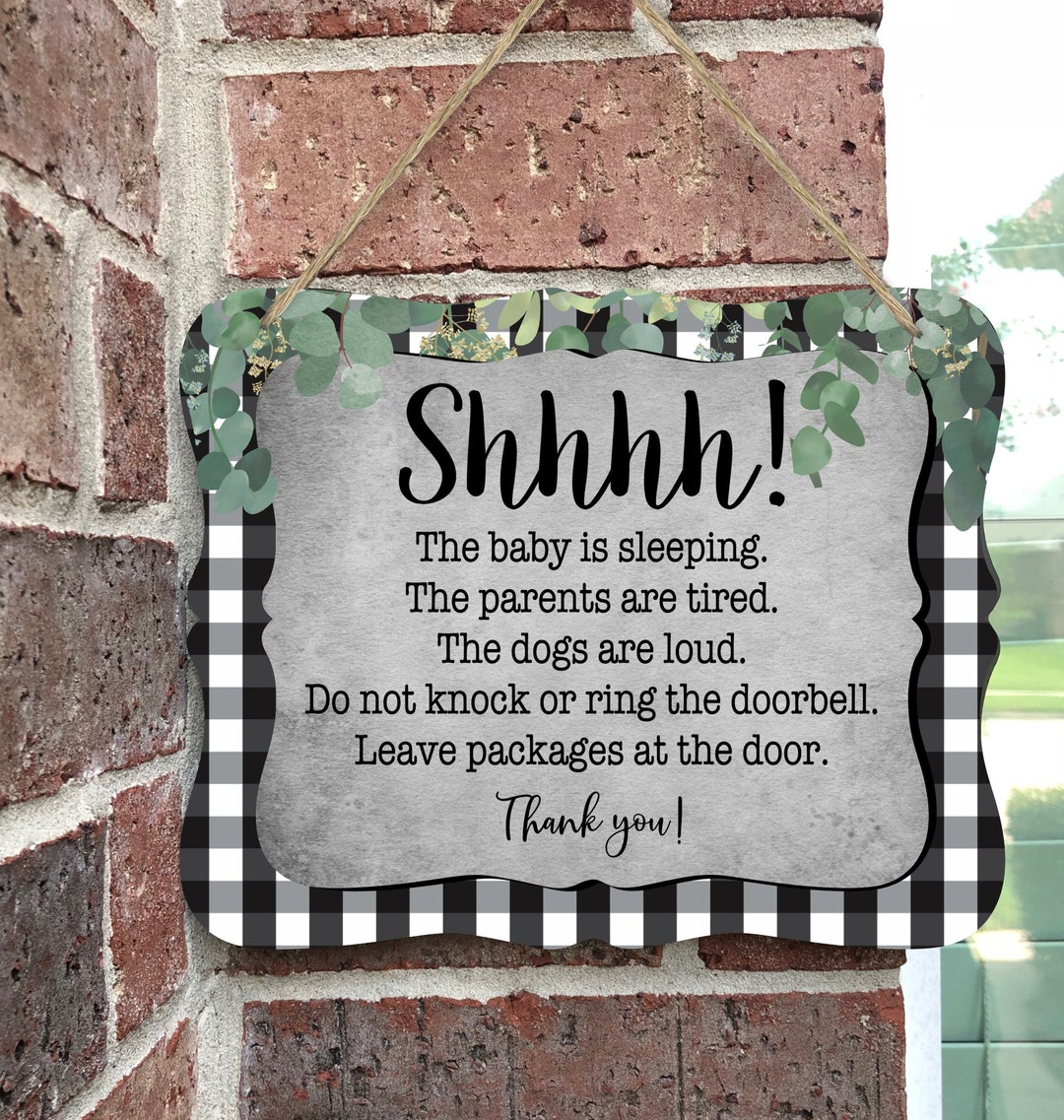 Nap Time Sign, Toddler Sleeping, Do Not Ring Doorbell, Gift for ...