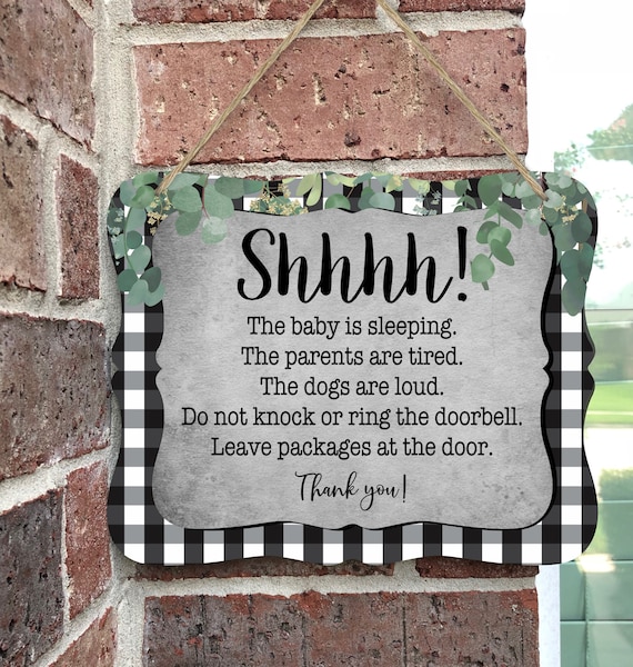 Nap Time Sign Toddler Sleeping Do Not Ring Doorbell Gift | Etsy
