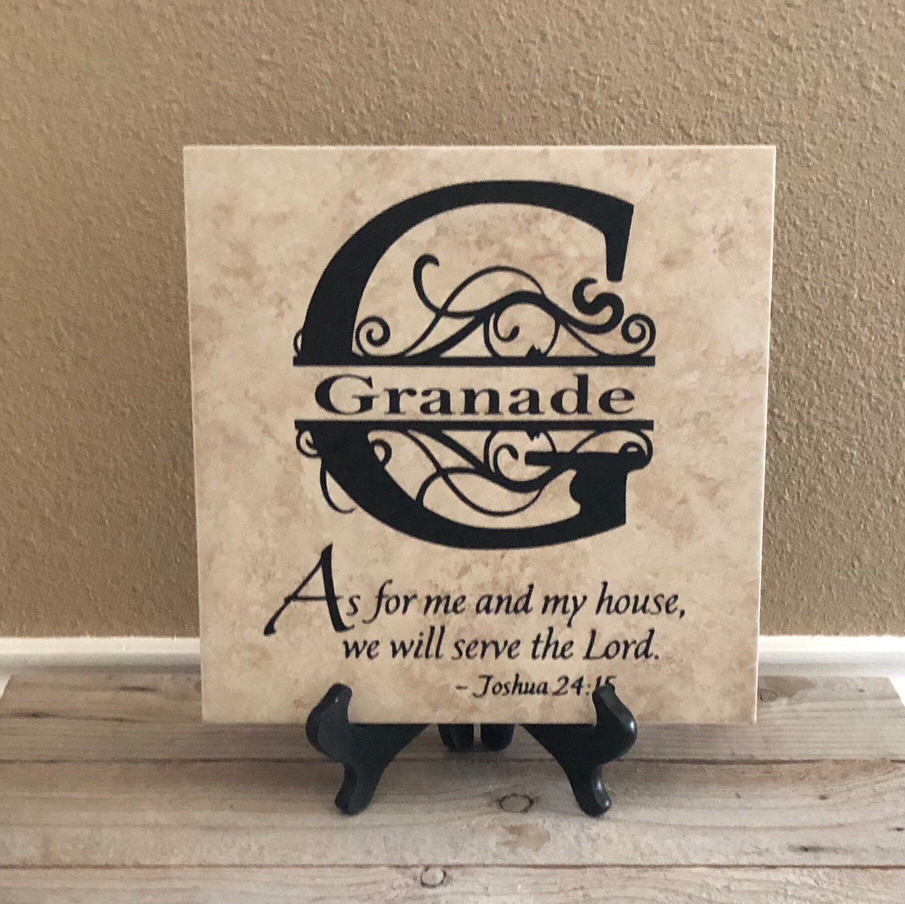 Personalized Scripture Sign Tile Religious Gifts Gift for | Etsy