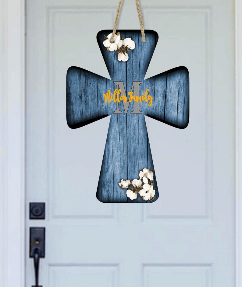 Personalized Farmhouse Cross Wall Cross Decor Cross Door - Etsy