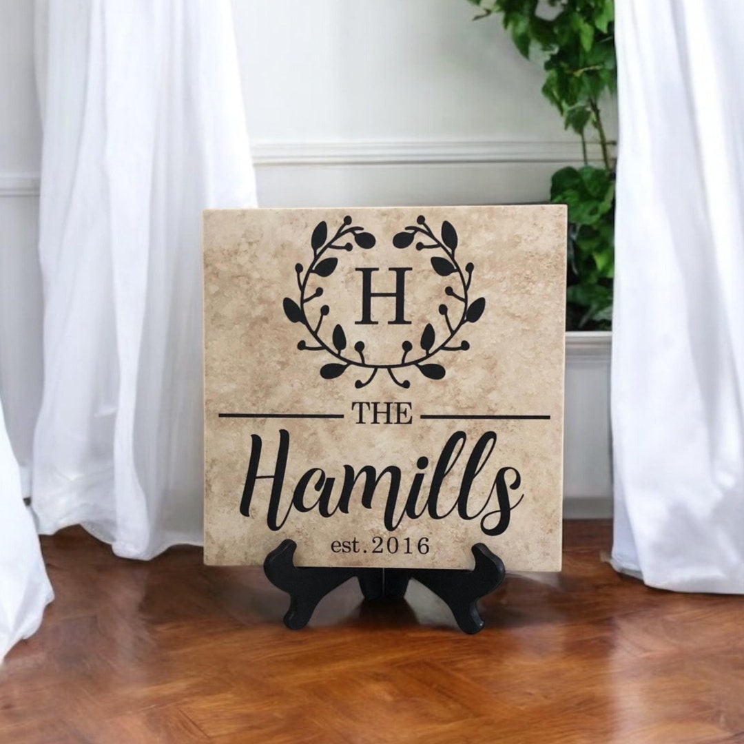 Custom Monogrammed Wedding Gift, Wedding Gift Couple, Bridal Shower ...