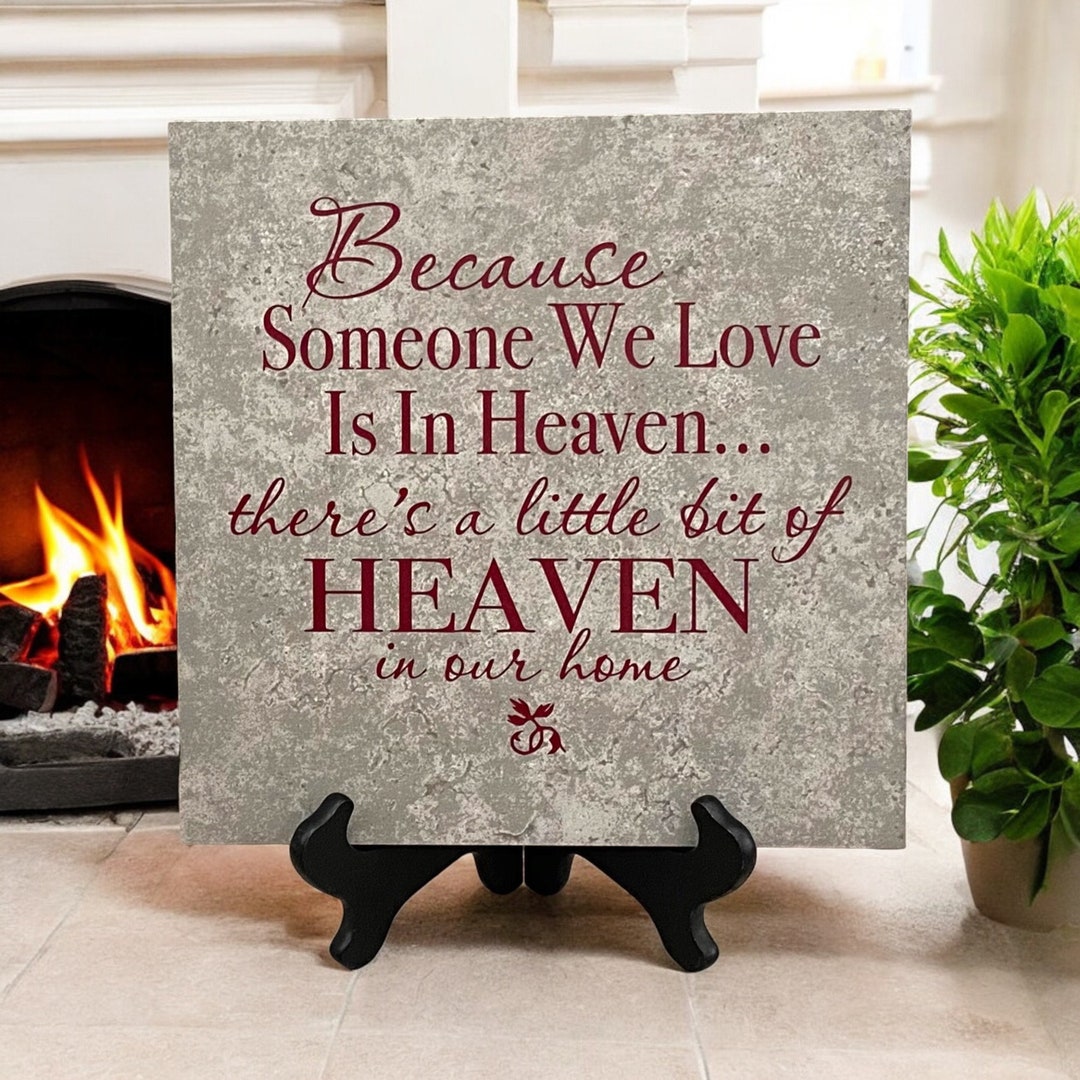 Because Someone You Love, Remembrance Tile, Loved One Memorial, Funeral ...