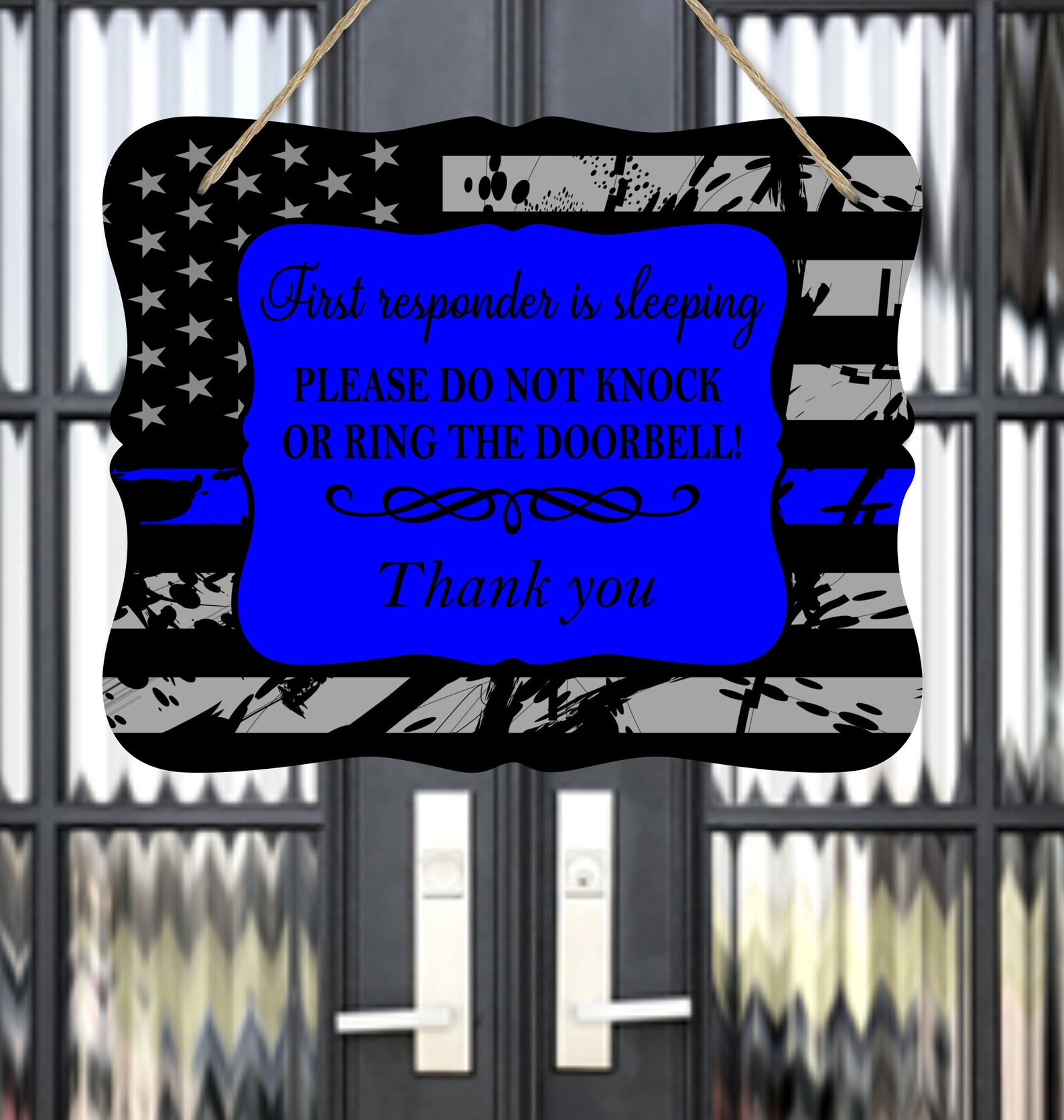 Sleeping First Responder, Night Shift Worker Sign, Sleeping Do Not Ring ...